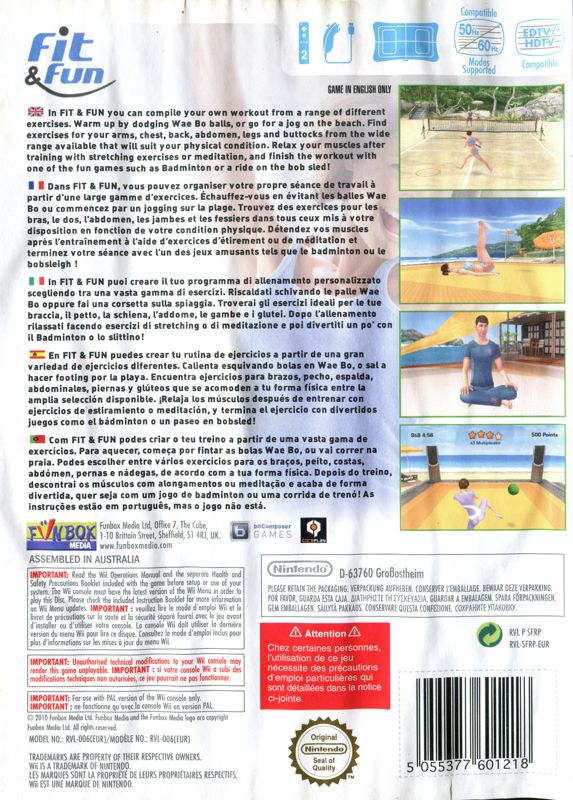 Fit & Fun cover or packaging material - MobyGames