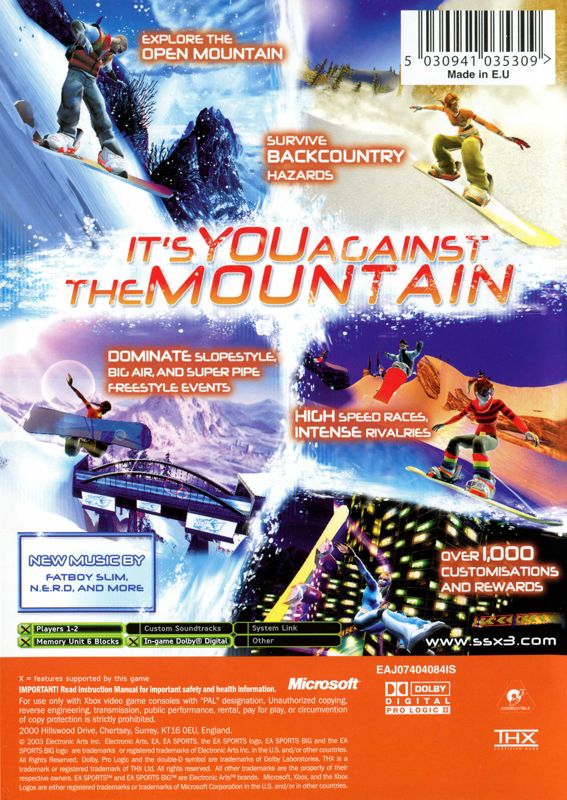 SSX 3 cover or packaging material - MobyGames
