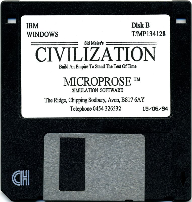 Sid Meier's Civilization cover or packaging material - MobyGames