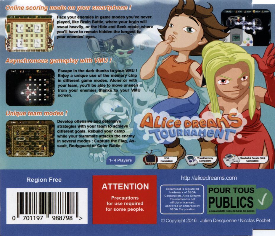 Alice Dreams Tournament (Collector Edition) cover or packaging material ...