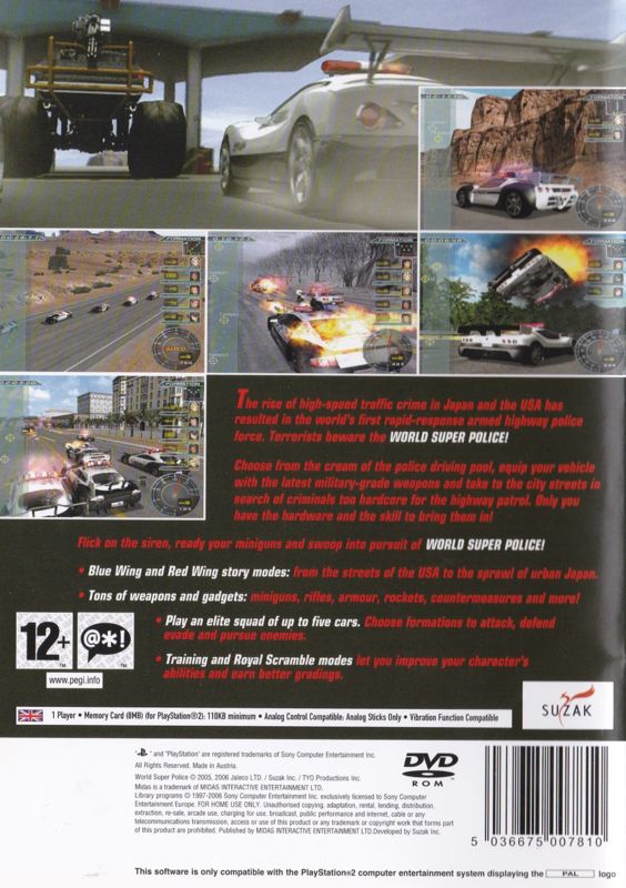 World Super Police cover or packaging material - MobyGames