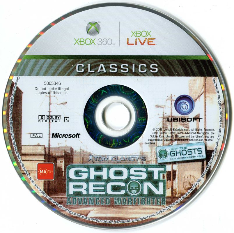 Tom Clancy's Ghost Recon: Advanced Warfighter cover or packaging ...