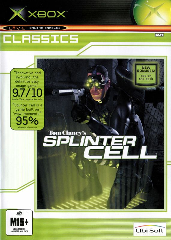 Tom Clancy's Splinter Cell cover or packaging material - MobyGames