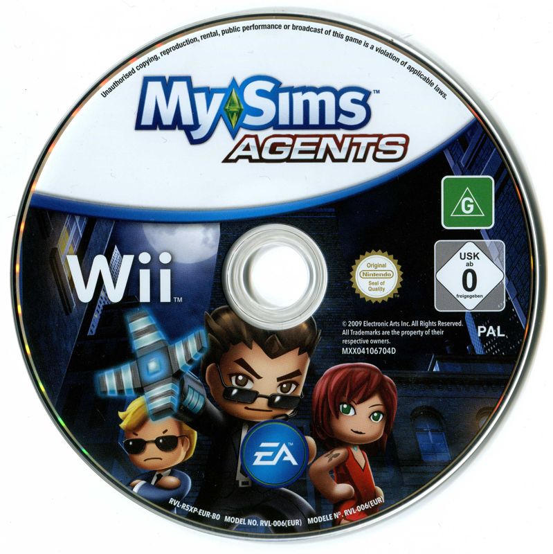 MySims: Agents cover or packaging material - MobyGames