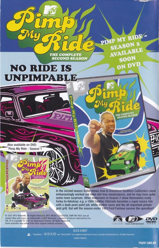 MTV Pimp My Ride cover or packaging material - MobyGames