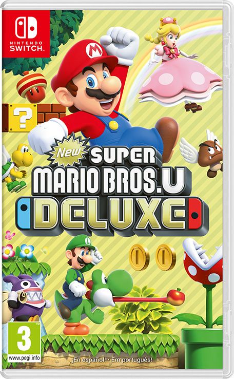 New Super Mario Bros. U Deluxe cover or packaging material - MobyGames