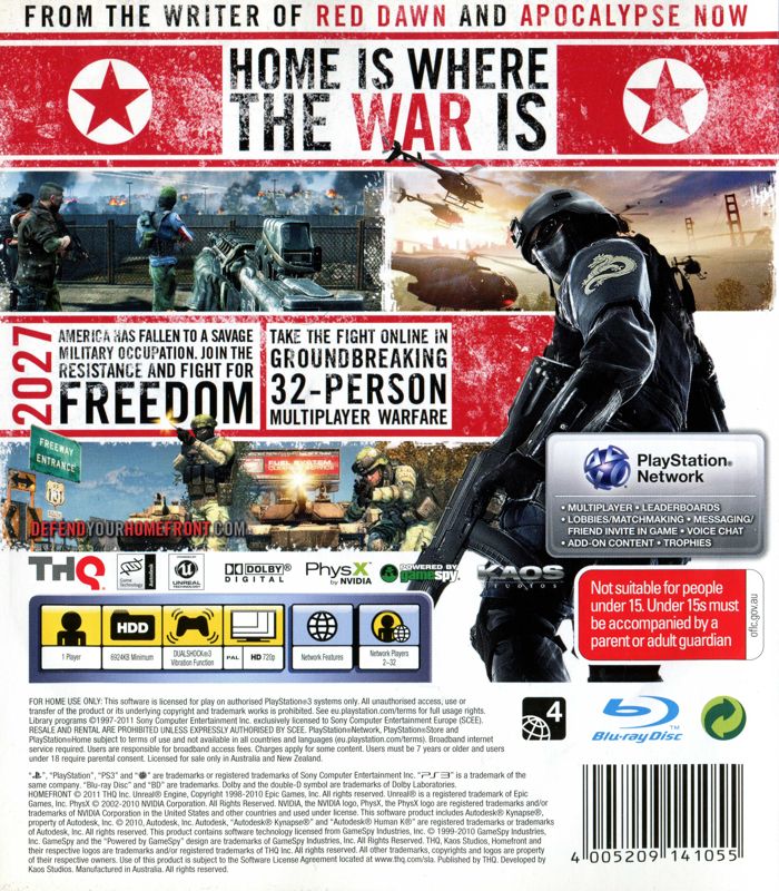 Homefront Blu Ray Cover