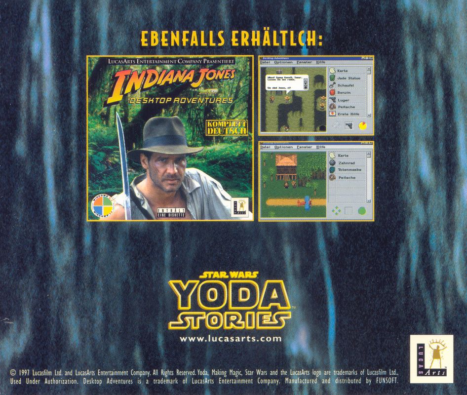 Star Wars: Yoda Stories cover or packaging material - MobyGames