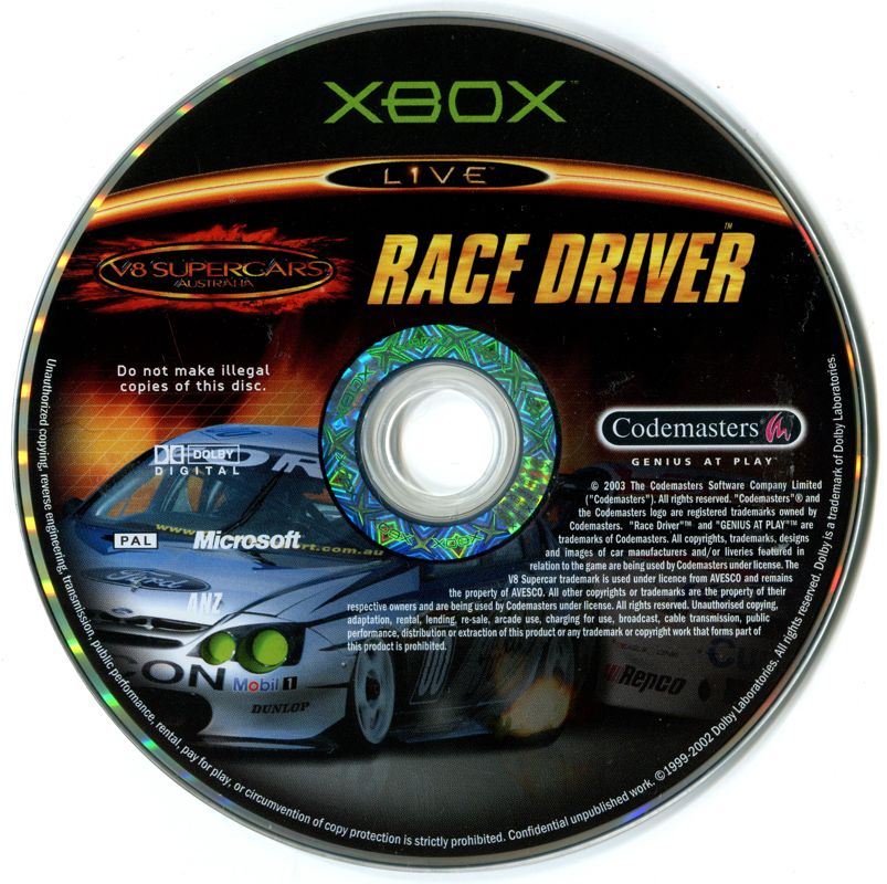 Pro Race Driver cover or packaging material - MobyGames