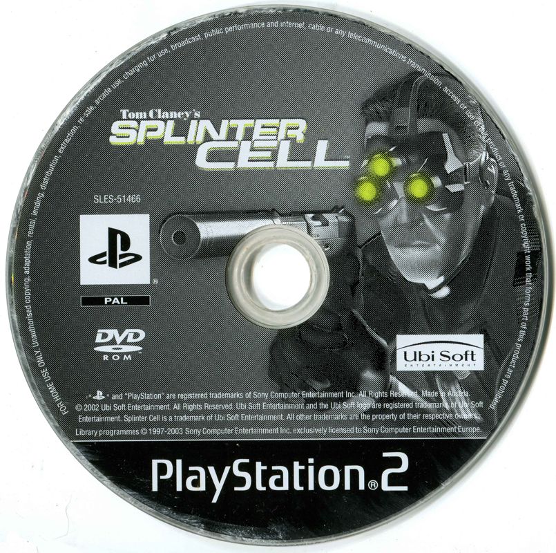 Tom Clancy's Splinter Cell cover or packaging material - MobyGames