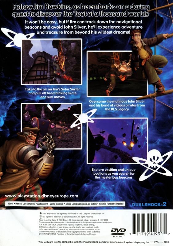 Disney's Treasure Planet cover or packaging material - MobyGames