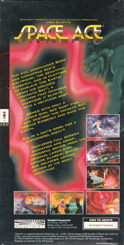 Space Ace cover or packaging material - MobyGames