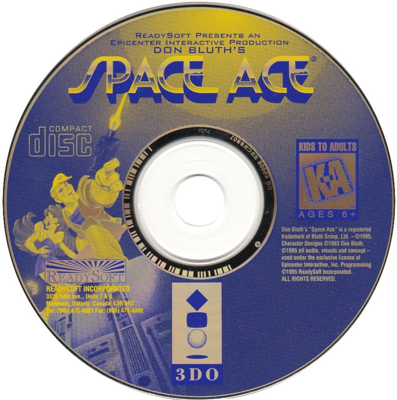 Space Ace cover or packaging material - MobyGames