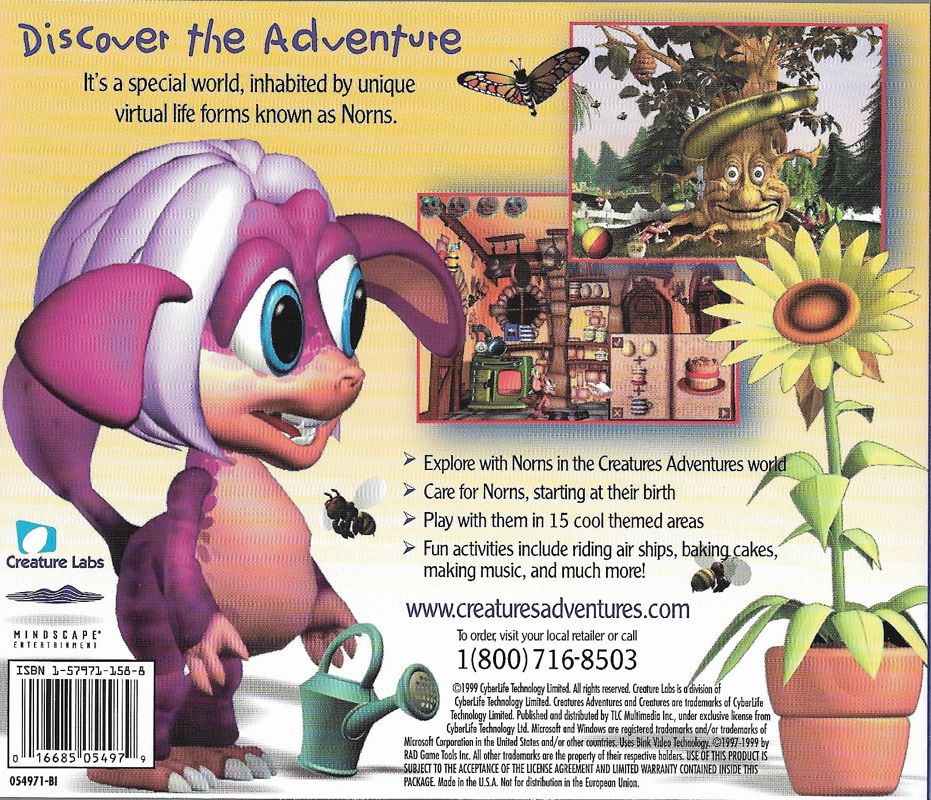 Creatures Adventures cover or packaging material - MobyGames