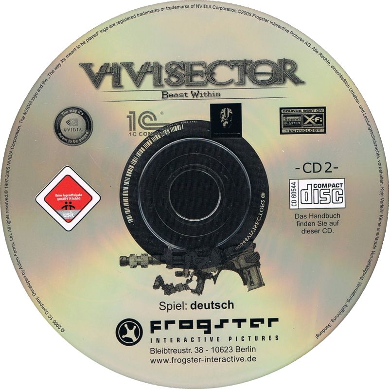 Vivisector: Beast Within cover or packaging material - MobyGames