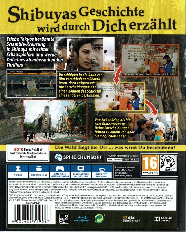 428: Shibuya Scramble cover or packaging material - MobyGames