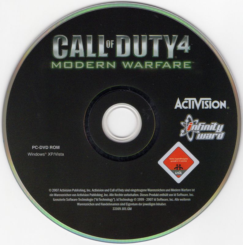 Call of Duty 4: Modern Warfare cover or packaging material - MobyGames