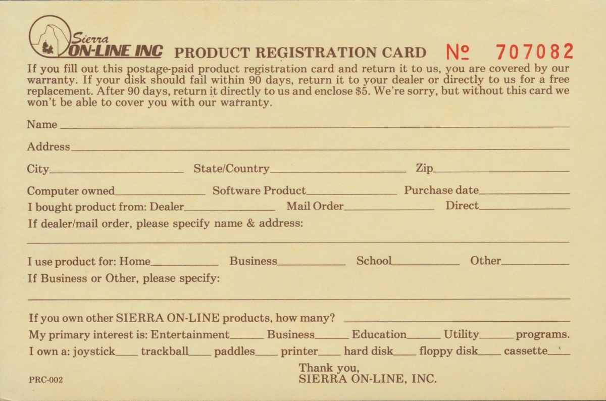 Threshold cover or packaging material - MobyGames