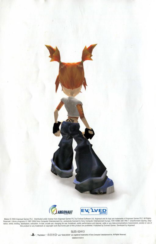 Malice cover or packaging material - MobyGames