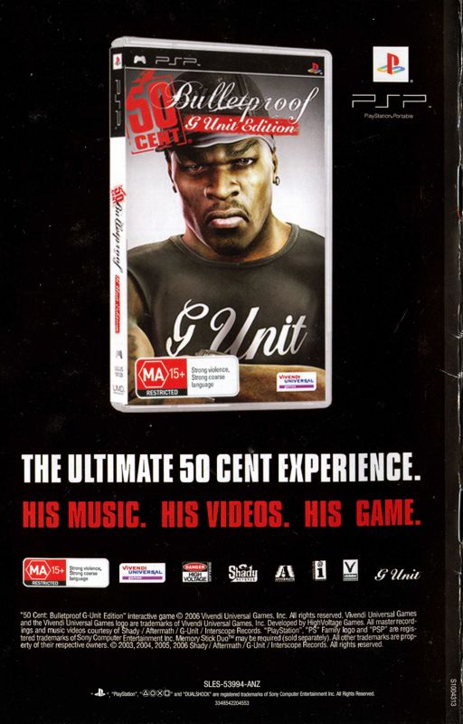 50 Cent: Bulletproof cover or packaging material - MobyGames