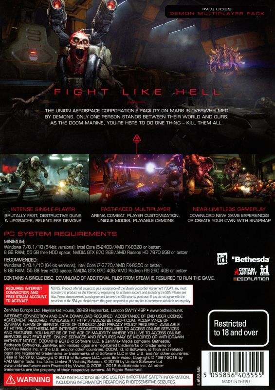 Doom cover or packaging material - MobyGames