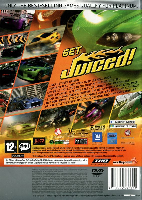 Juiced cover or packaging material - MobyGames