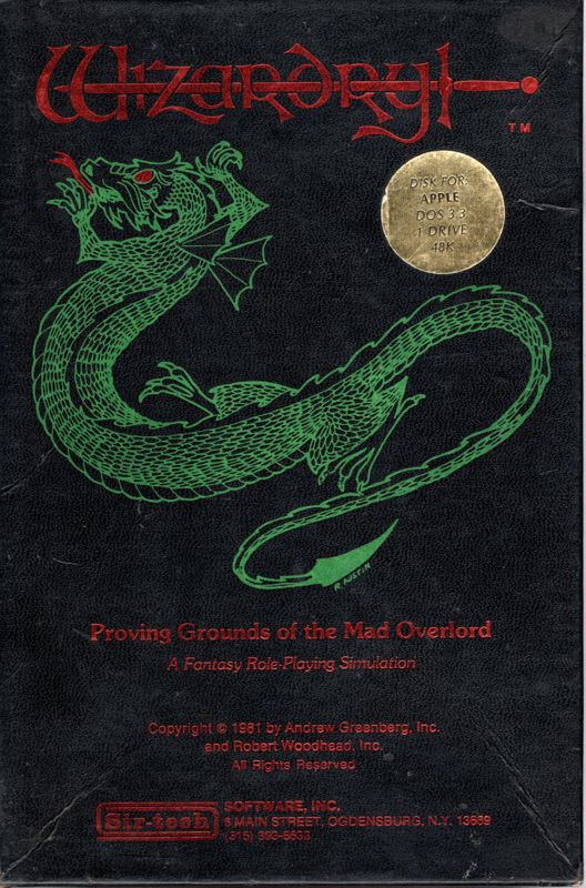 Wizardry: Proving Grounds of the Mad Overlord cover or packaging ...