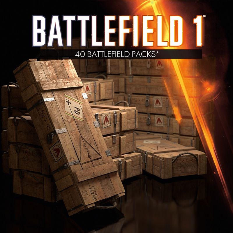 Battlefield 1: 40 Battlefield Packs cover or packaging material - MobyGames
