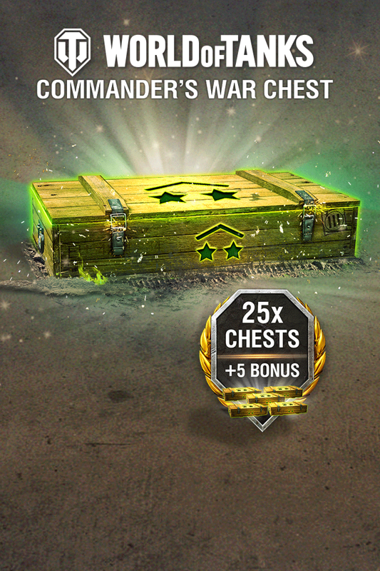 World of Tanks: Commander's War Chest - 25x Chests +5 Bonus cover or ...