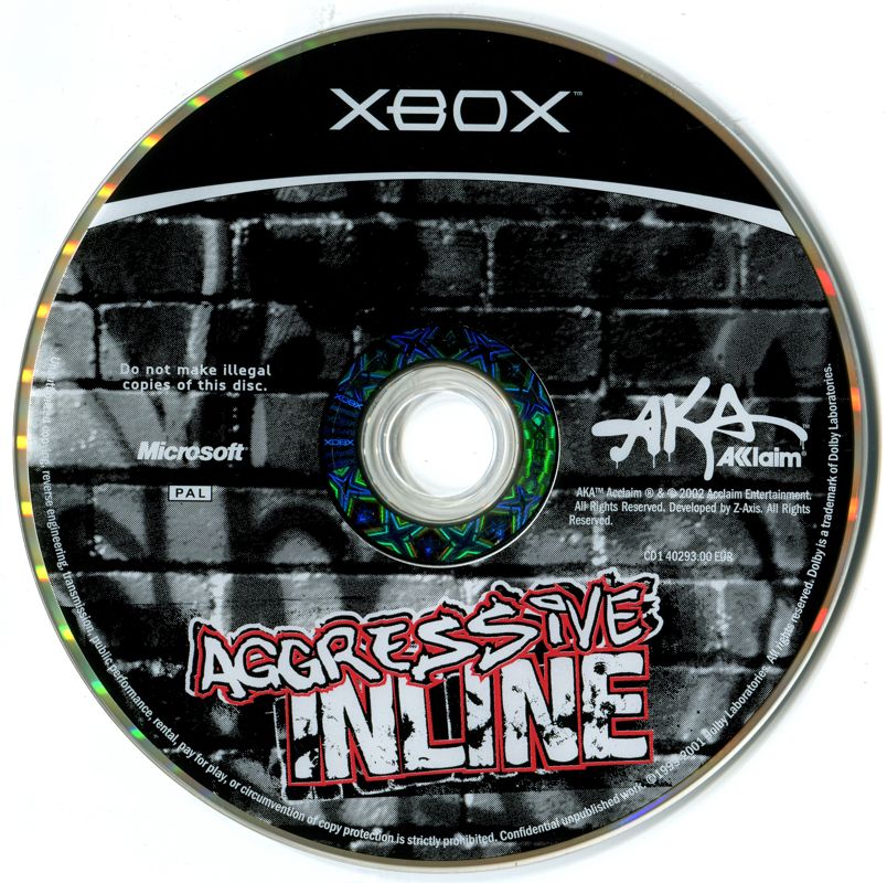 Aggressive Inline cover or packaging material - MobyGames