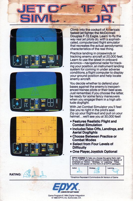 Fighter Pilot cover or packaging material - MobyGames