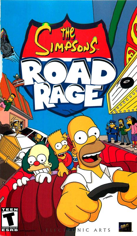 The Simpsons: Road Rage cover or packaging material - MobyGames