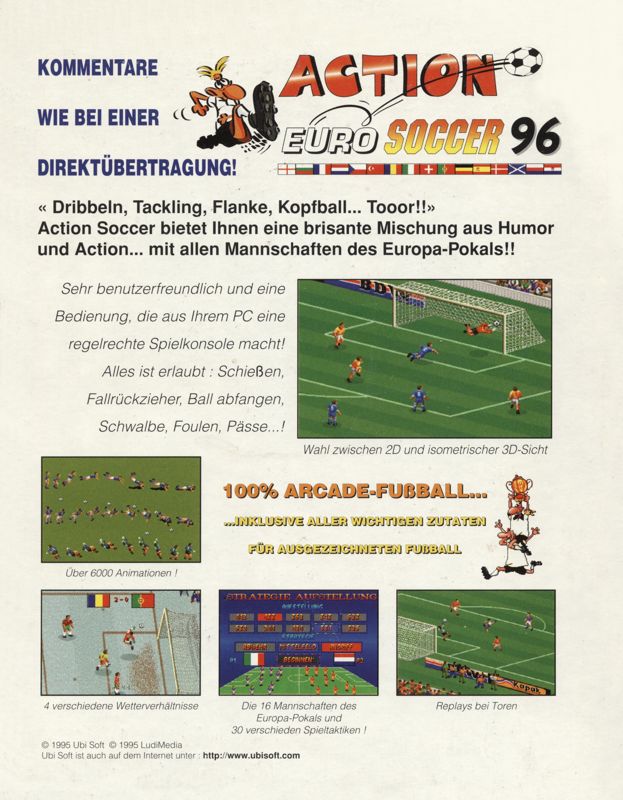 Action Euro Soccer 96 cover or packaging material - MobyGames