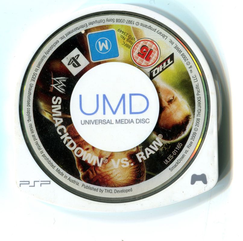 WWE Smackdown vs. Raw 2009 cover or packaging material - MobyGames