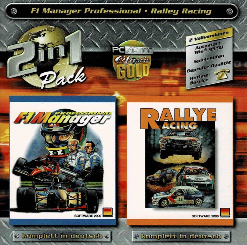 2 in 1 Pack: F1 Manager Professional / Rallye Racing 97 (1999) - MobyGames