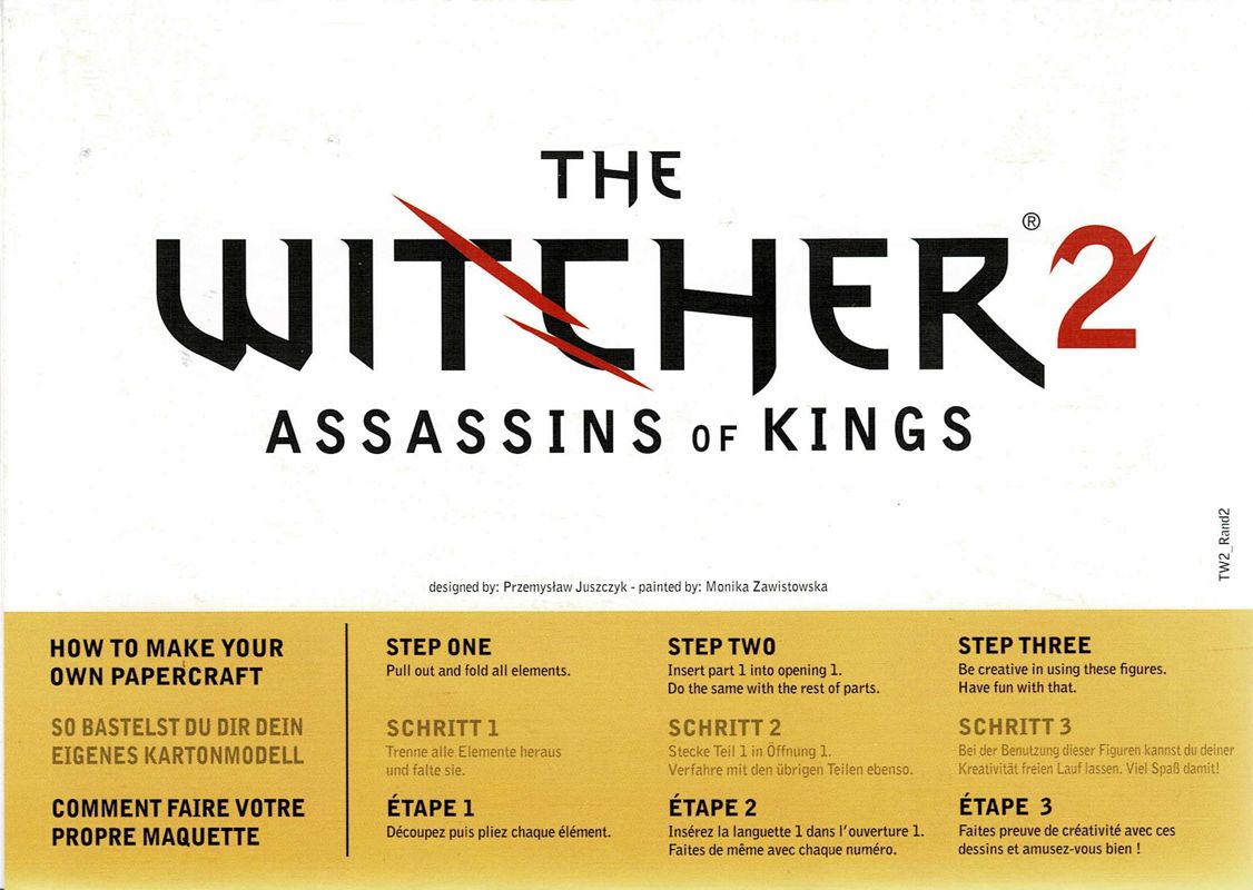 The Witcher 2: Assassins of Kings cover or packaging material - MobyGames