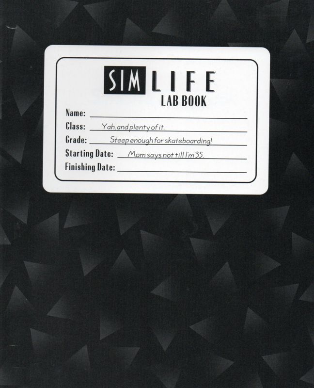 SimLife cover or packaging material - MobyGames