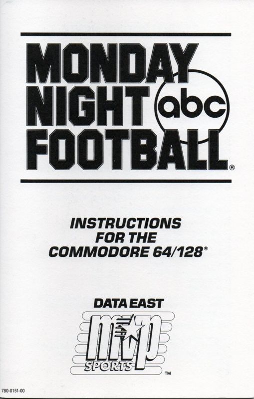ABC Monday Night Football cover or packaging material - MobyGames