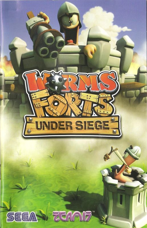 Worms Forts: Under Siege cover or packaging material - MobyGames