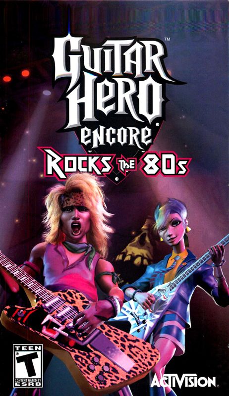 Guitar Hero Encore: Rocks the 80s cover or packaging material - MobyGames