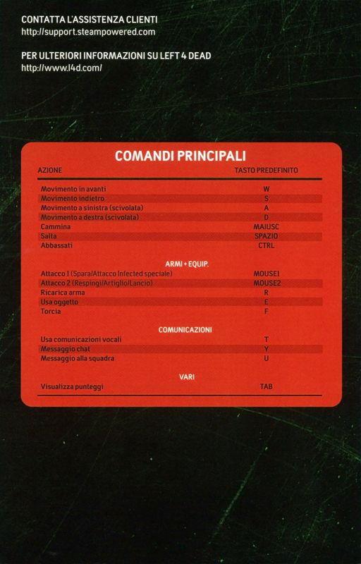 Left 4 Dead cover or packaging material - MobyGames