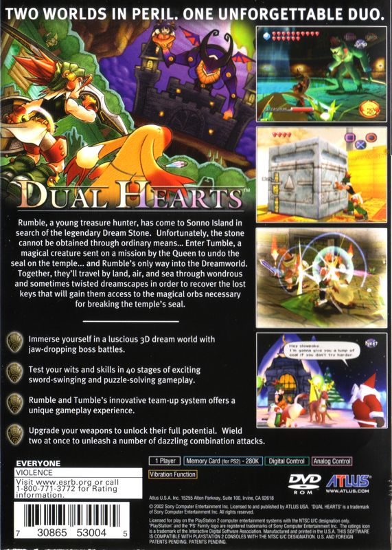 Dual Hearts cover or packaging material - MobyGames