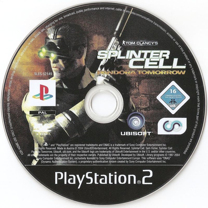Tom Clancy's Splinter Cell: Pandora Tomorrow cover or packaging ...