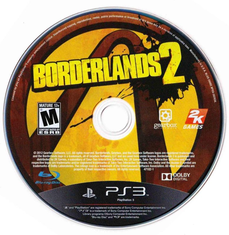 Borderlands 2 cover or packaging material - MobyGames