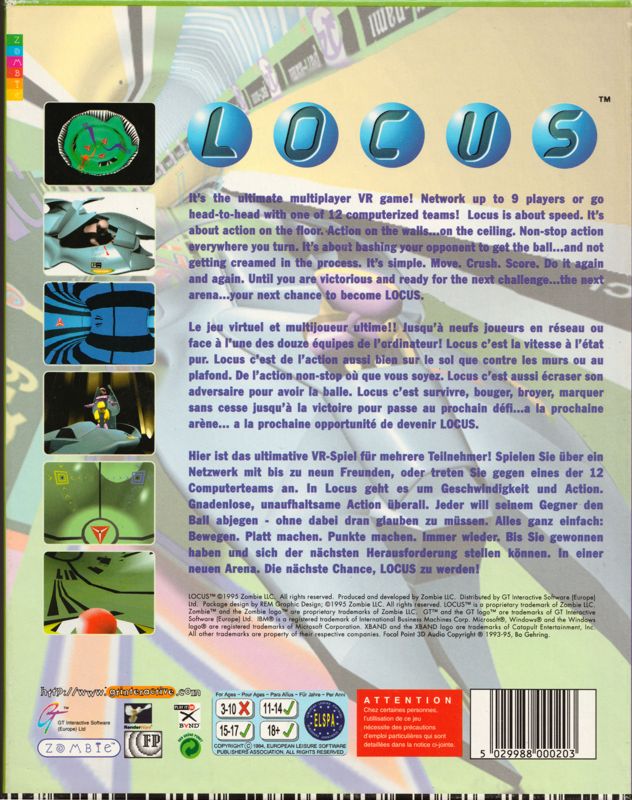 Locus cover or packaging material - MobyGames