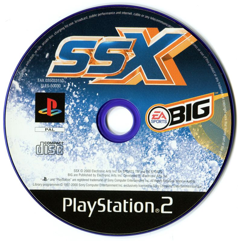 SSX cover or packaging material - MobyGames
