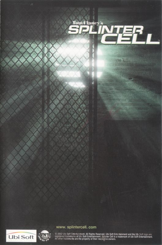 Tom Clancy's Splinter Cell cover or packaging material - MobyGames