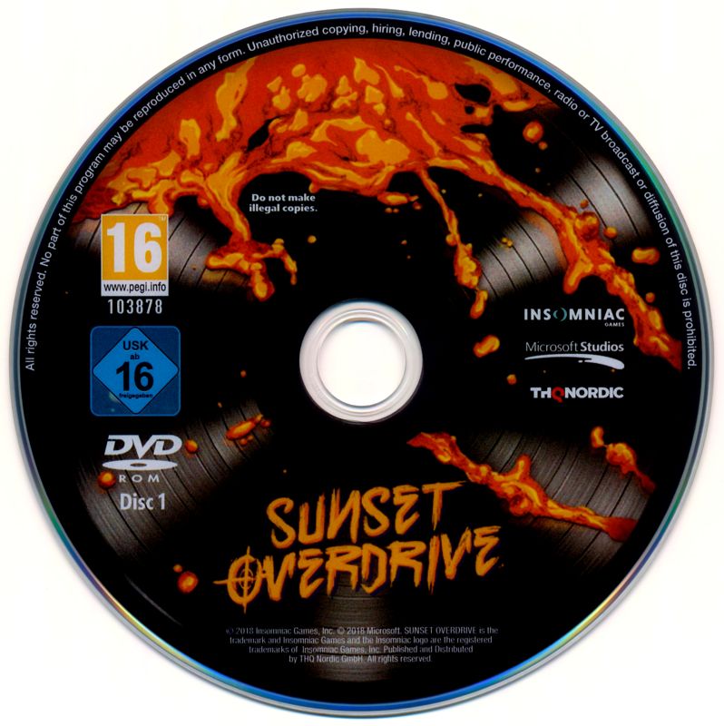 Sunset Overdrive cover or packaging material - MobyGames