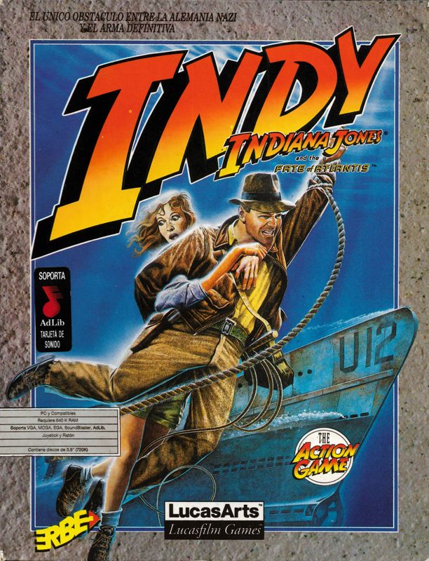 Indiana Jones and the Fate of Atlantis: The Action Game cover or ...