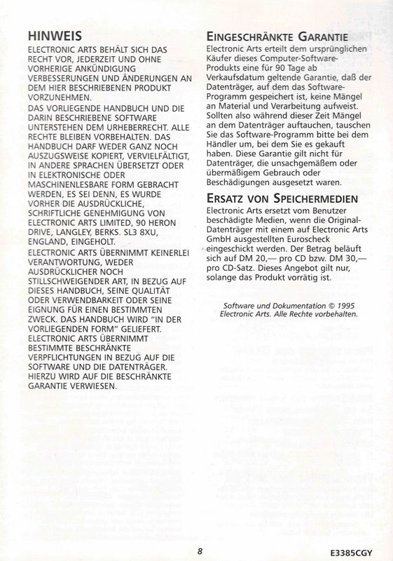 FIFA Soccer 96 cover or packaging material - MobyGames